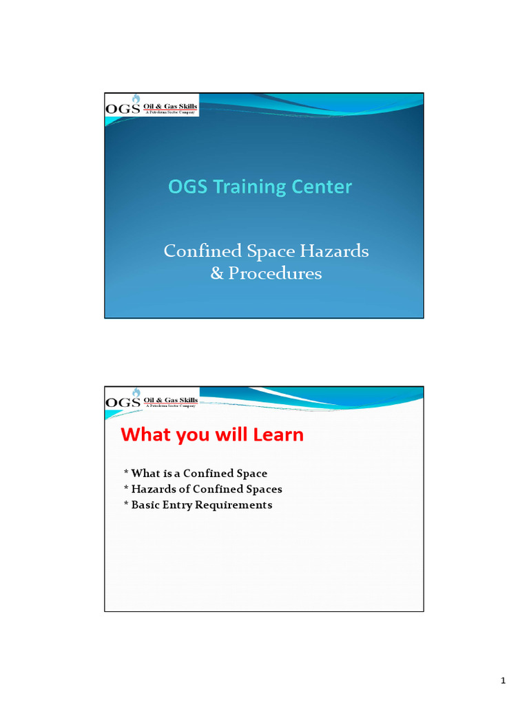 Confined Space | PDF | Oxygen | Combustion