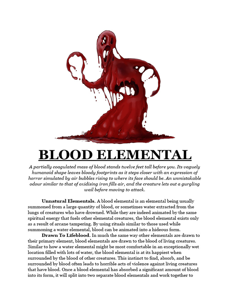 Blood Elemental | PDF