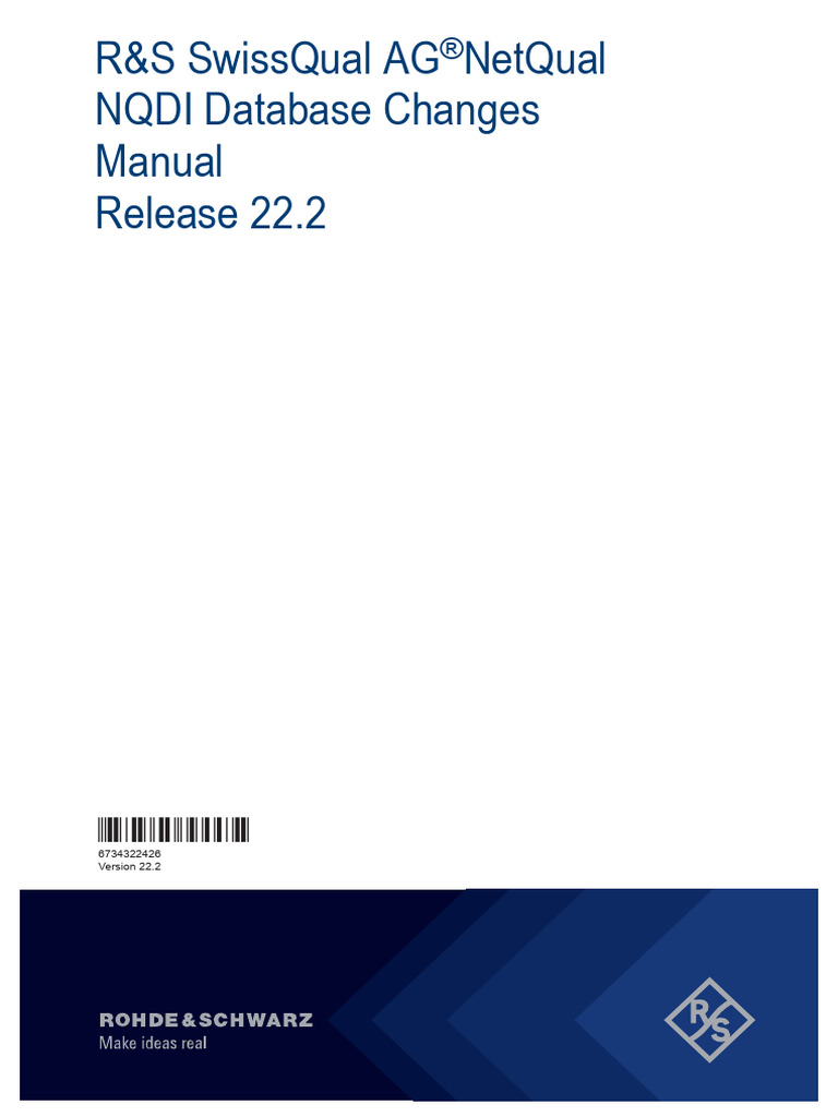 Manual - NQDI - Database Changes | Download Free PDF | Databases | Information Retrieval
