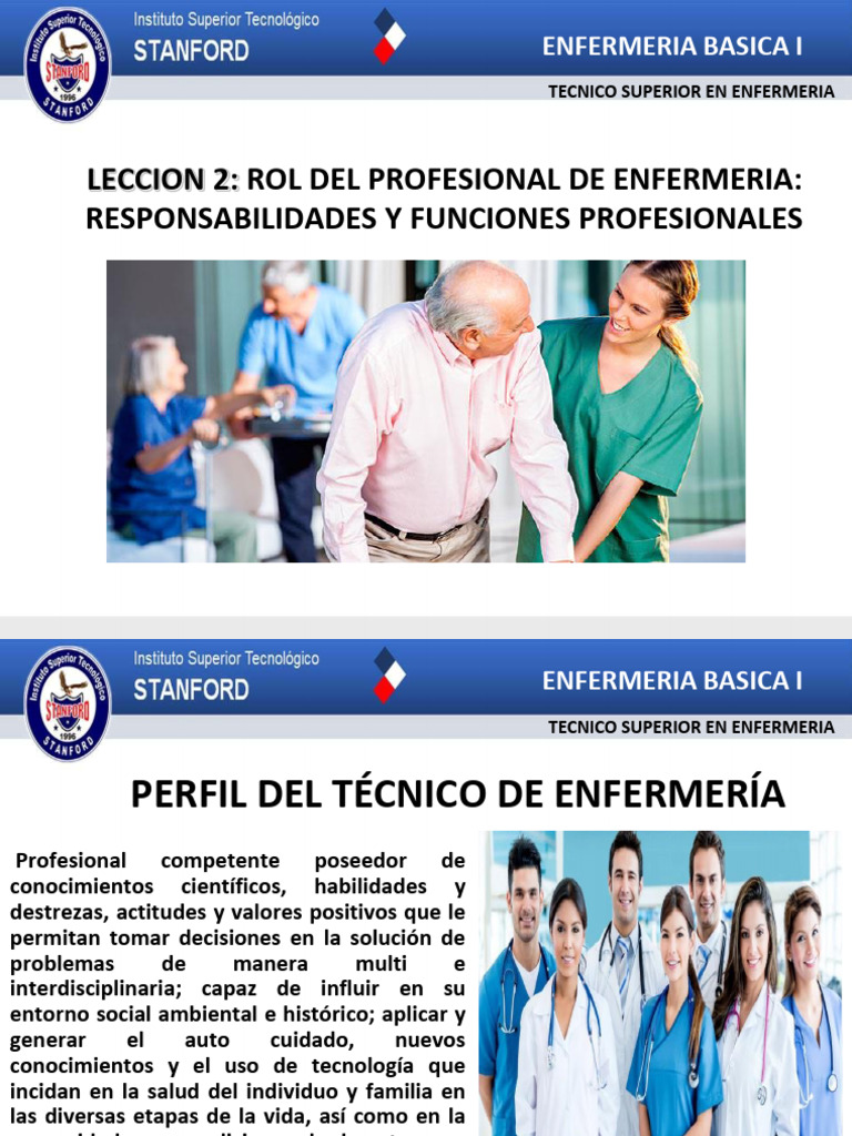 Leccion 2-Funciones y Rol Del Profesional de Enfermeria | PDF ...