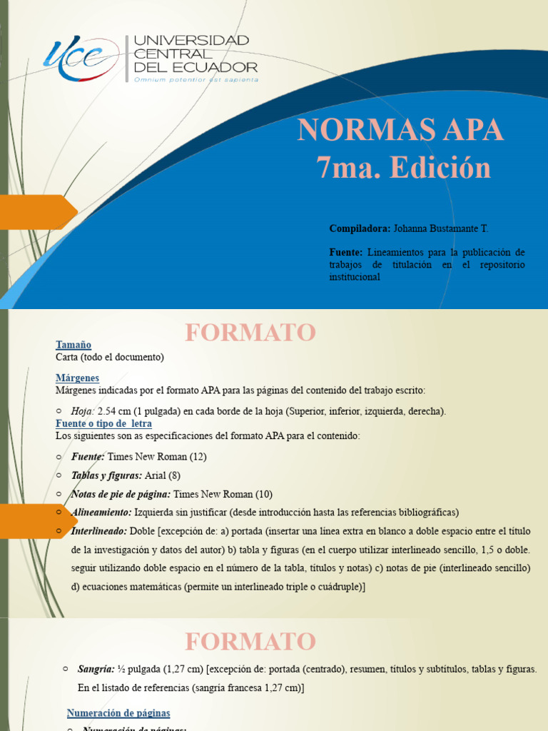 Normas APA 7: Márgenes y Formato | PDF | Estilo apa