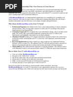 TransCelerate Curriculum Vitae Form | PDF | Health Care | Medicine