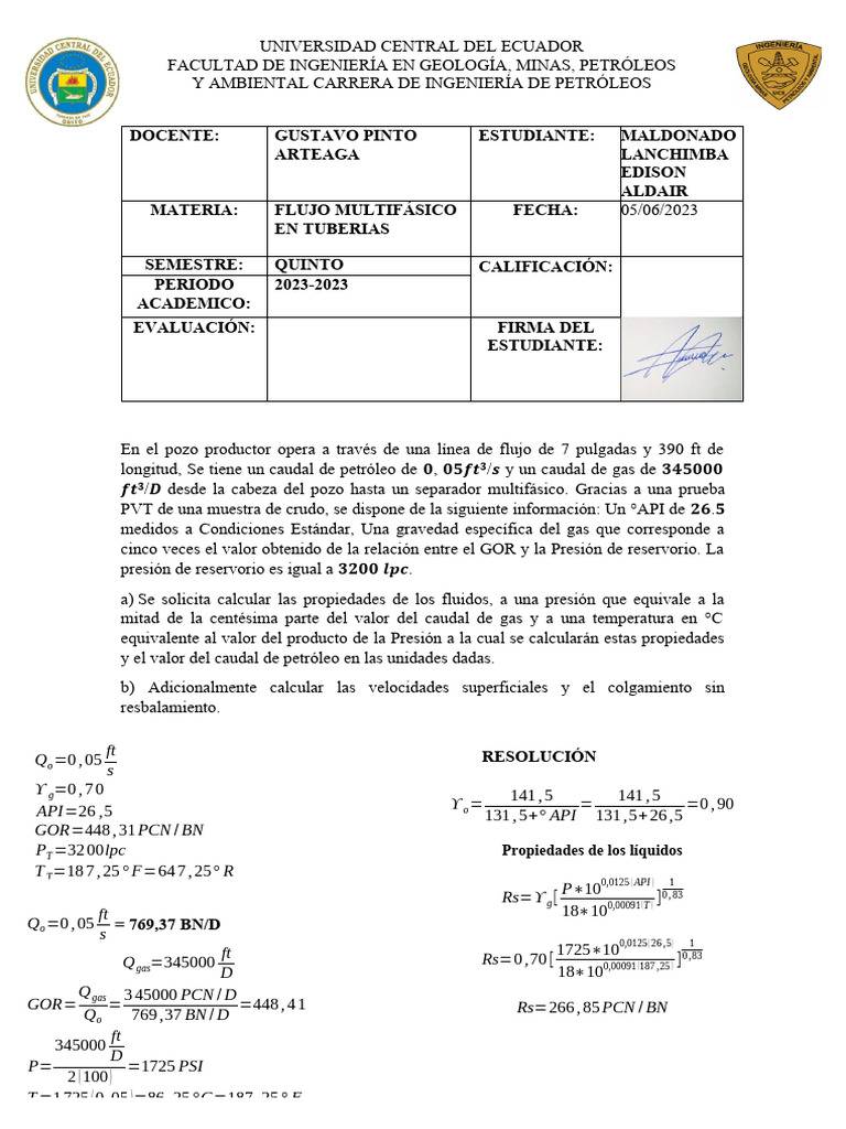 APE_2 Black Oil | PDF | Presión | Petróleo