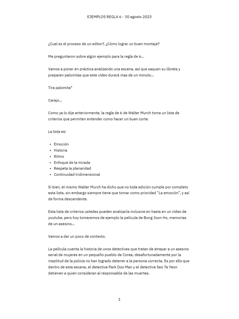 Ejemplos Regla 6 | PDF