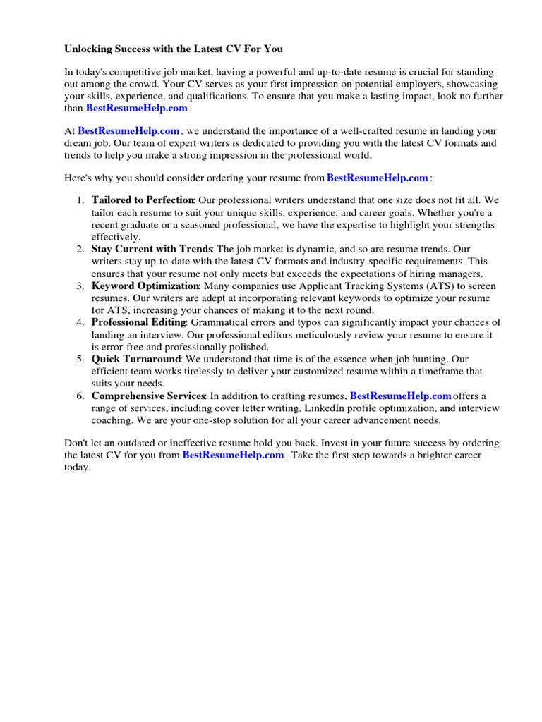 Latest CV Format Jobstreet | Download Free PDF | Résumé | Software