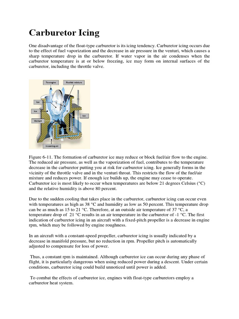 Redtag Carburetor Icing | PDF