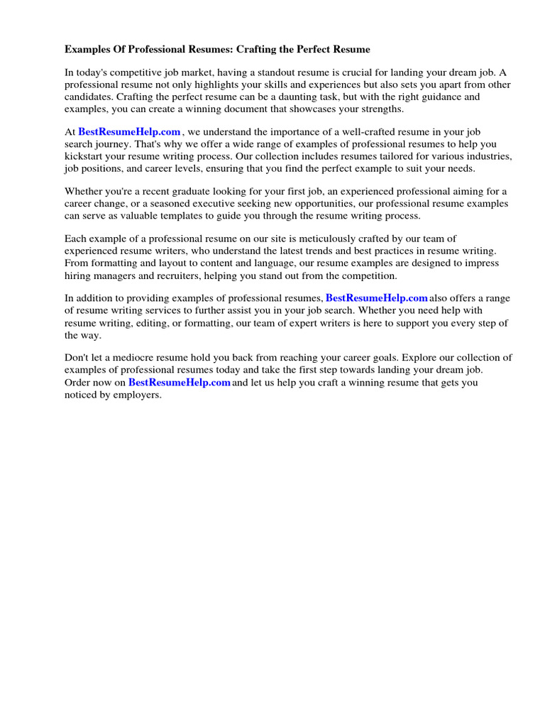 Examples of Professional Strengths For Resume | PDF | Résumé | Job ...