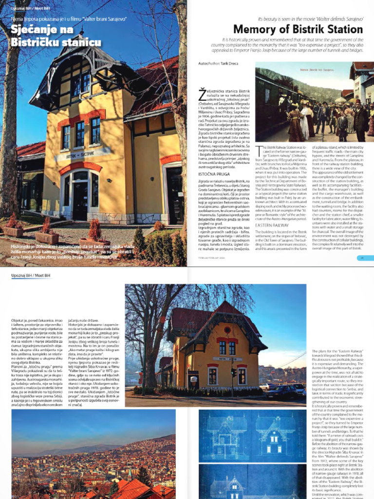 Visit B&H 80 - Februar 2024, Sjećanje Na Bistričku Stanicu | PDF