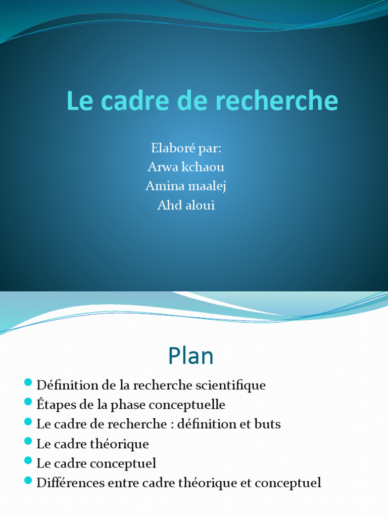 Cadres de Recherche : Théorique vs Conceptuel | PDF | Cadre conceptuel | Science