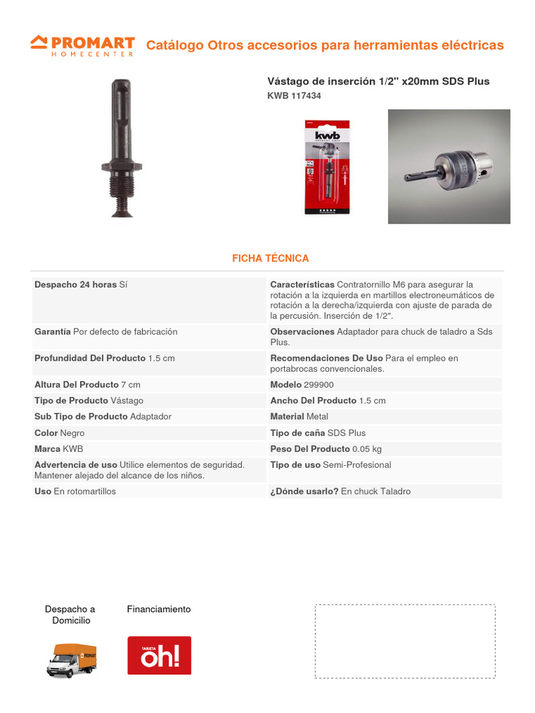 Vastago Ficha Tecnica | PDF