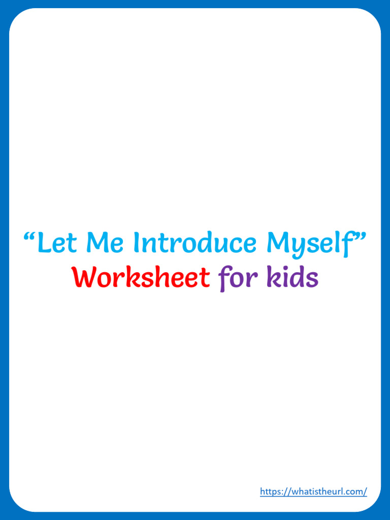 Let-Me-Introduce-Myself | PDF
