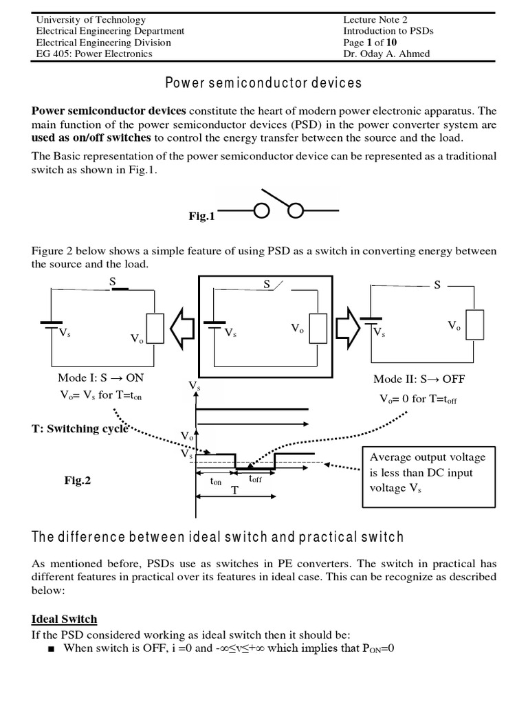 Lecture 02 | PDF | Power Electronics | Semiconductors