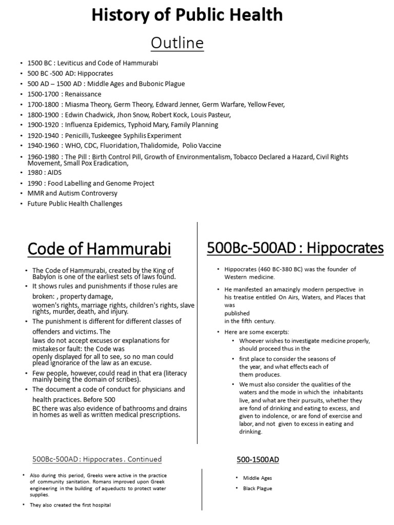 Public Health Evolution Timeline | PDF | Louis Pasteur | Vaccines