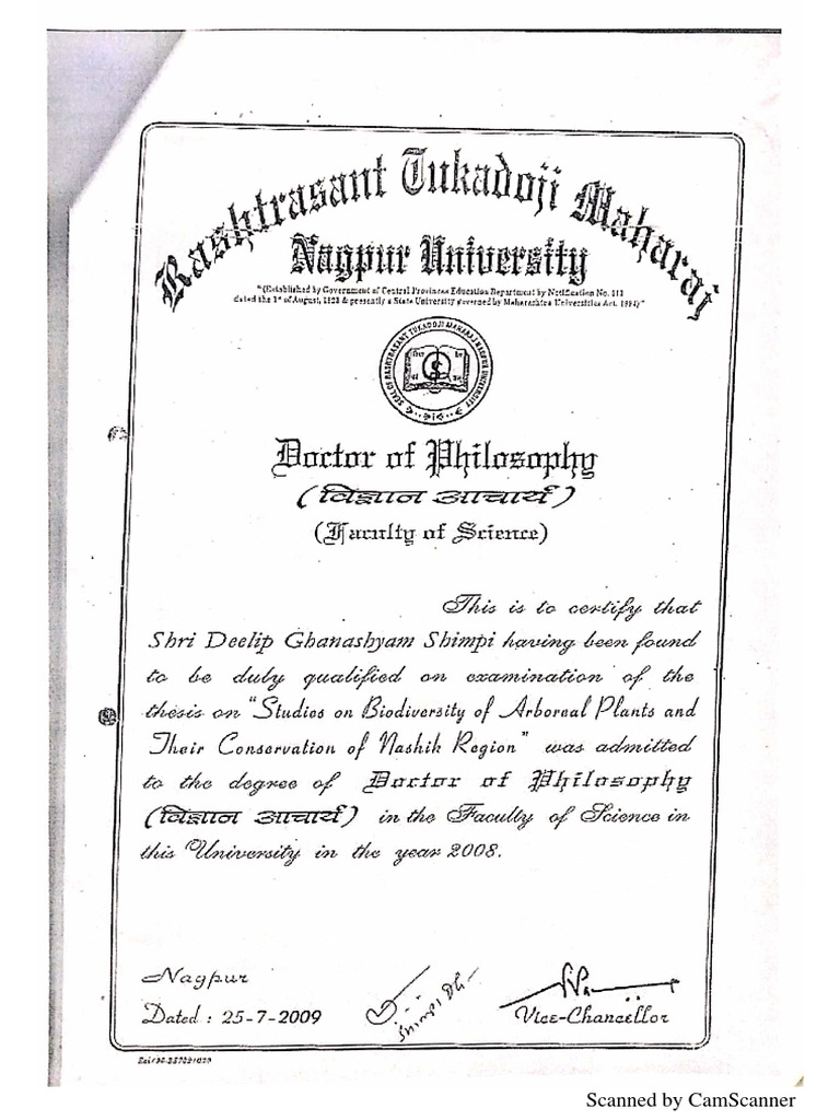 2 4 2-All-Ph D Degree-Cerificate | PDF | Honorifics | Vocational Education