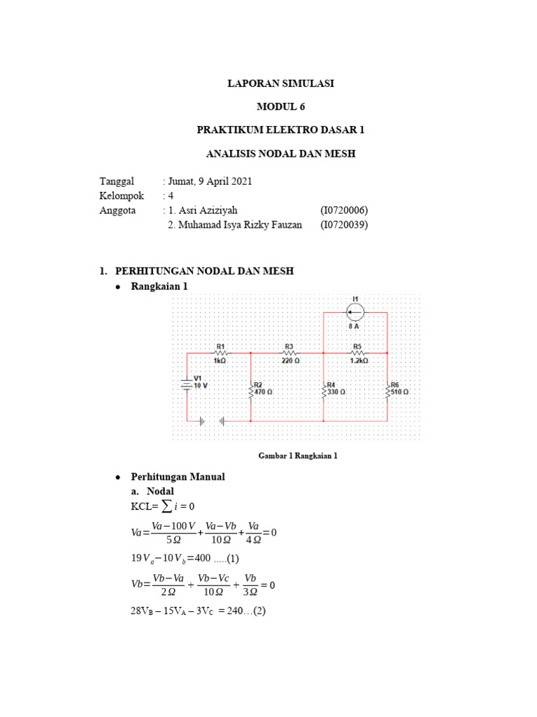 4 - I0720039 - Muhamad Isya Rizky Fauzan - Lapsem Prak Eldas - Modul 6 | PDF | Metode & Bahan Ajar