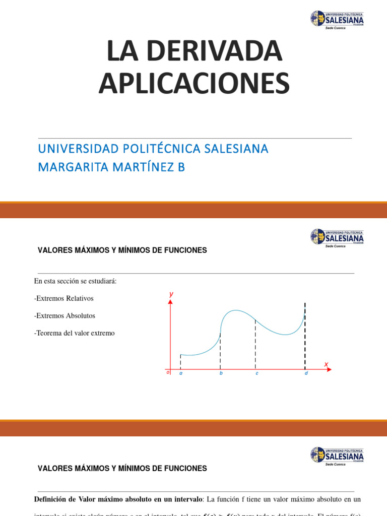 La Derivada Aplicaciones | PDF | Derivado | Números