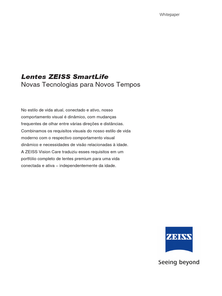 Zeiss Smartlife White Paper | PDF | Human Eye | Eye