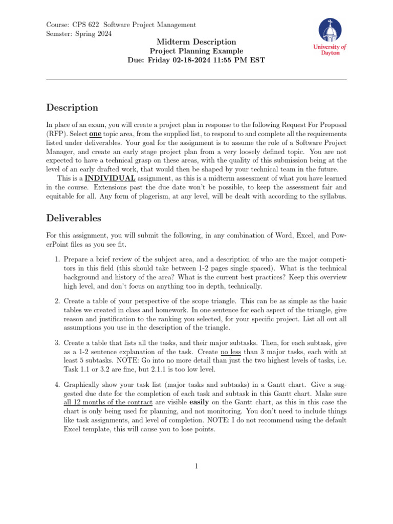 midterm | PDF | Machine Learning | Request For Proposal