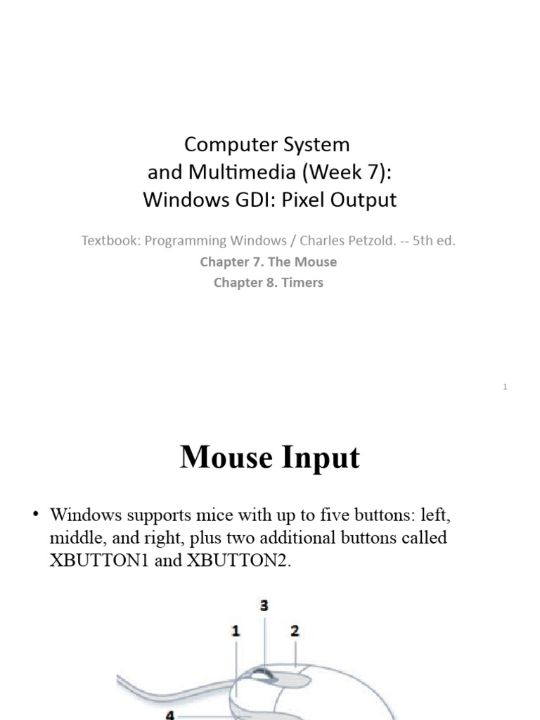 Week 7 Computer System And Multi-media | PDF | Cursor (User Interface) | Double Click