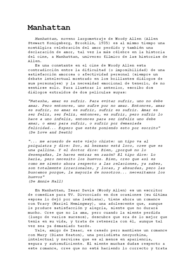 Manhattan | PDF | Cine | Ocio