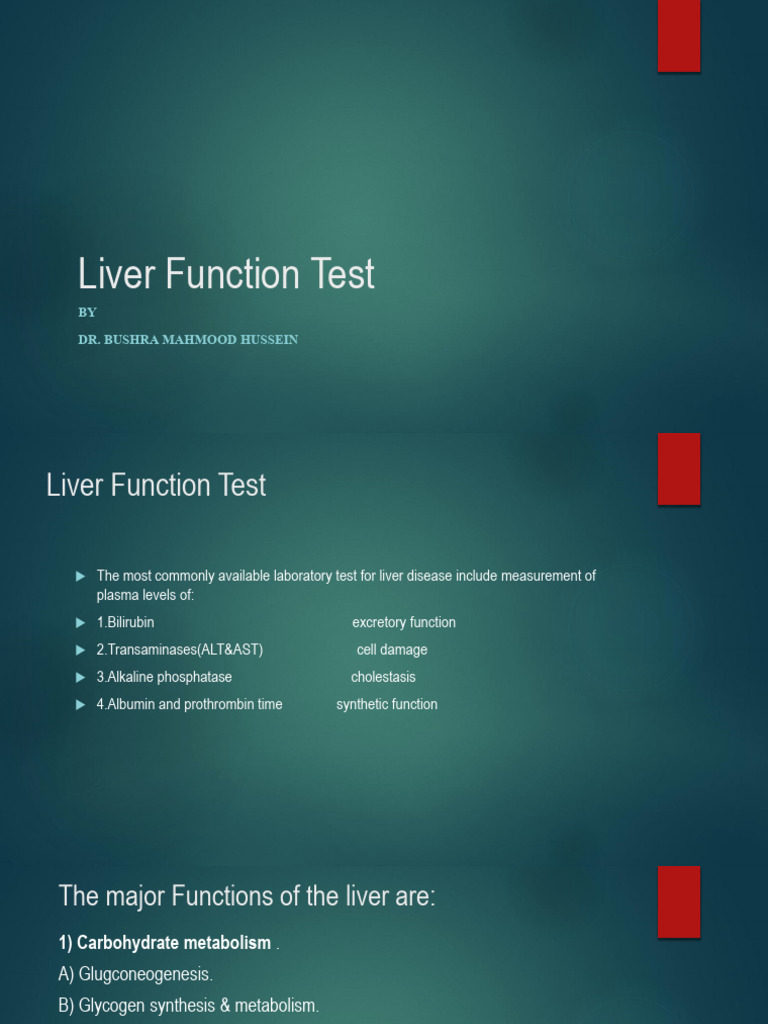 Liver Function Test (TSB) | PDF | Liver | Digestive System