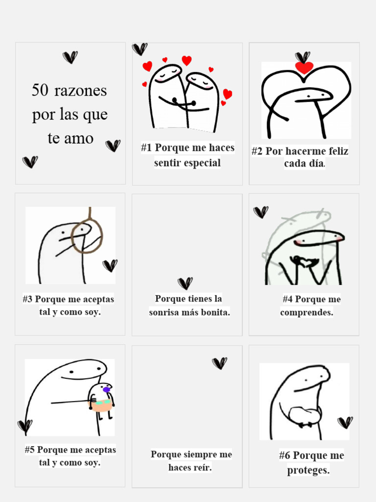 Razones por las que me aceptas | PDF | Relaciones personales, crianza y desarrollo personal