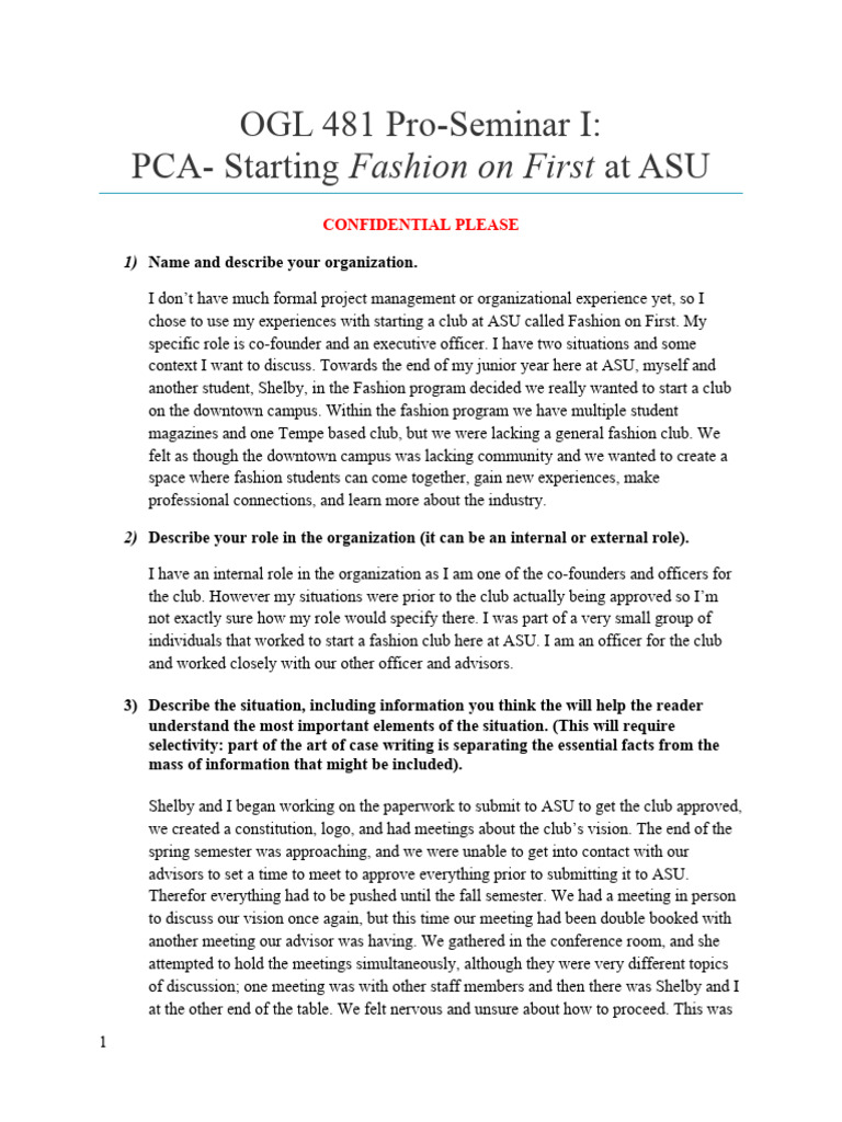 Pca Worksheet | PDF | Arizona State University | Experience