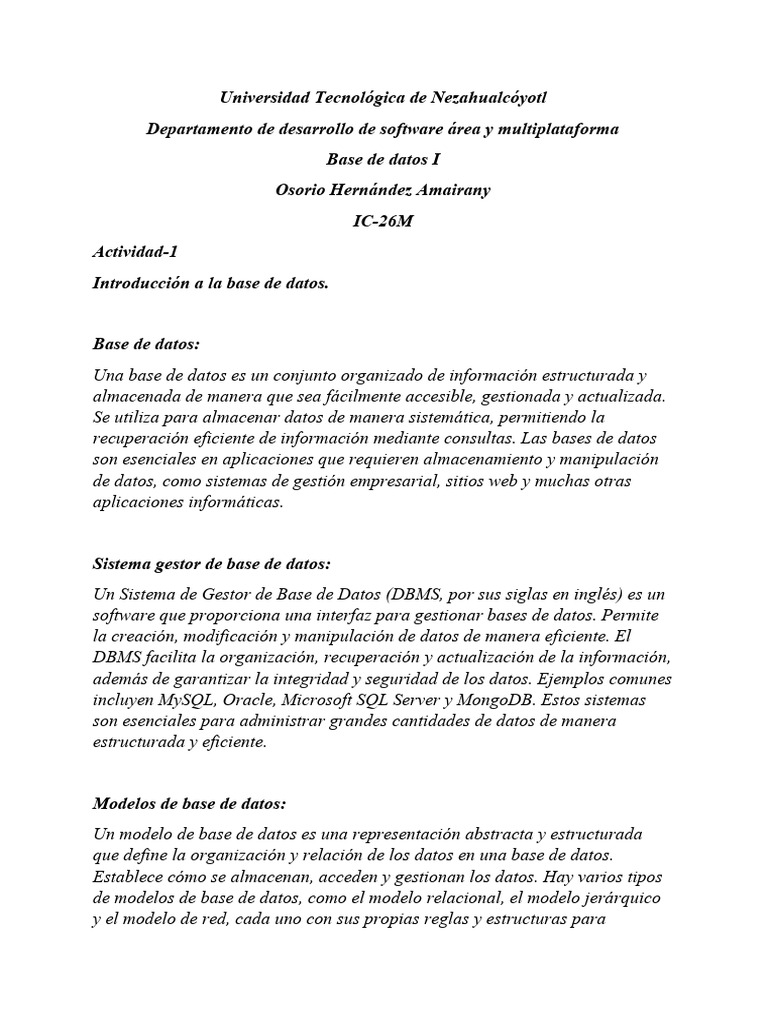 Introducción a Bases de Datos y SQL | PDF | Bases de datos | SQL