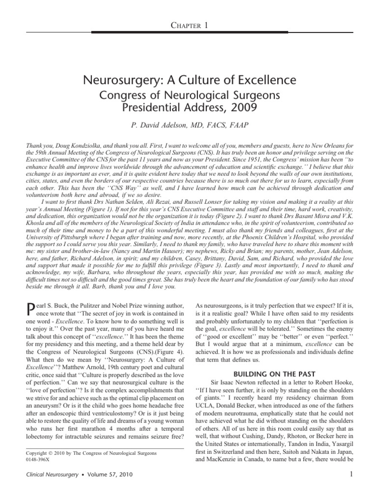 Chapter1 1.57 | PDF | Neurosurgery | Medicine