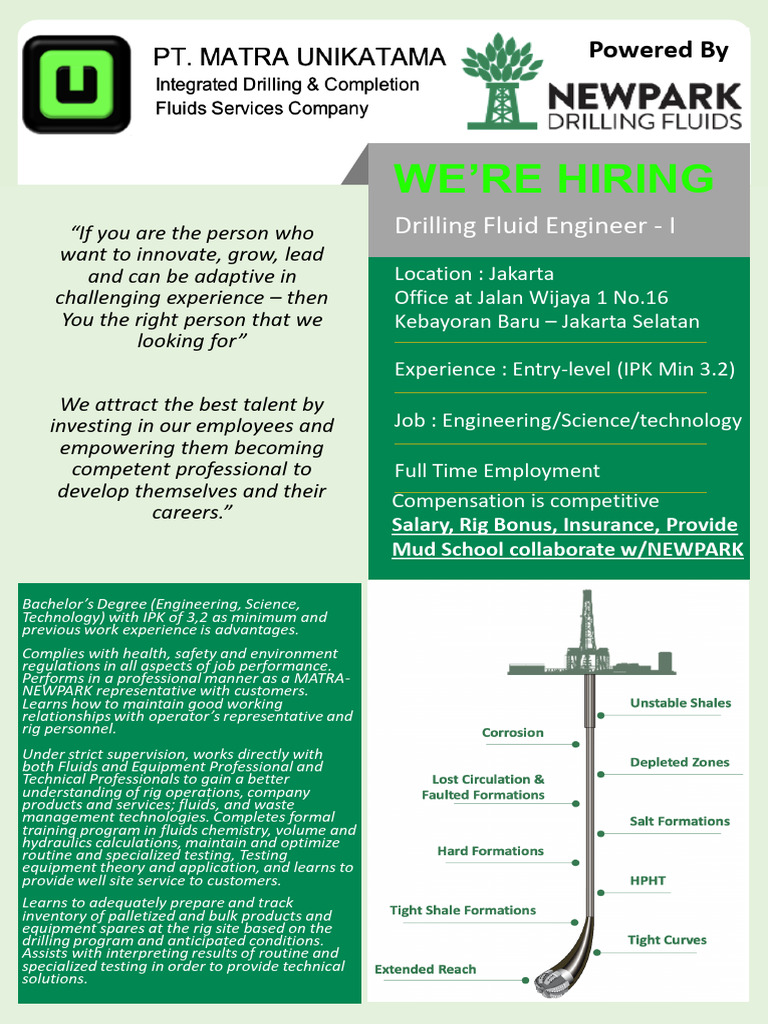 Hiring-Flyer-Drilling-Fluid-Engineer-1 | PDF | Employment | Business