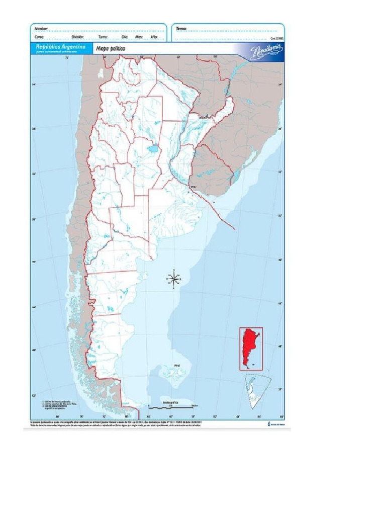 Mapa Argentina Politico | PDF