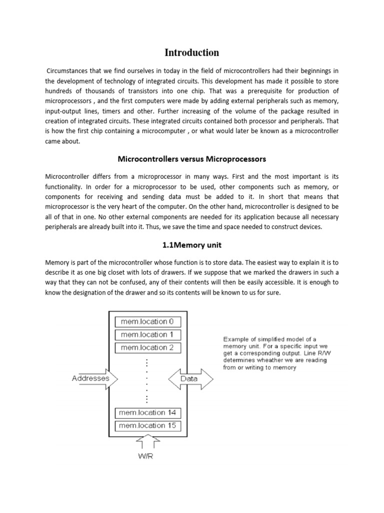 Microcontroller | PDF | Microprocessor | Microcontroller Microcontroller | PDF | Microprocessor | Microcontroller