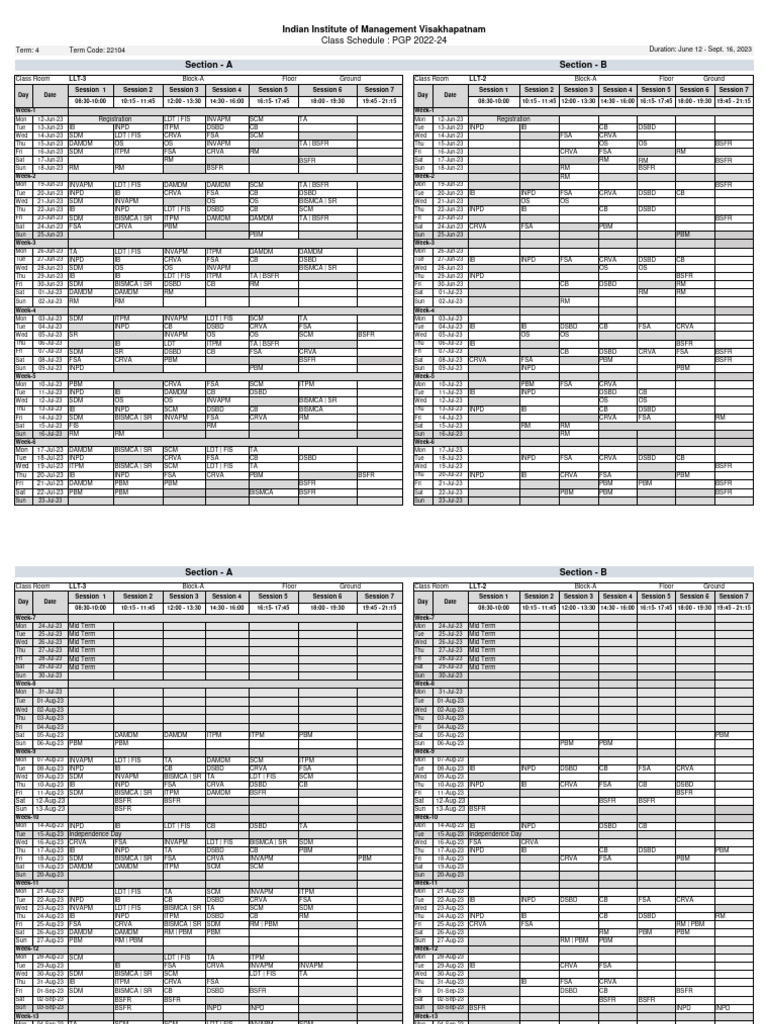 Class Schedule Term-4 PGP 2022-24-Circulation | PDF | Corporations ... Class Schedule Term-4 PGP 2022-24-Circulation | PDF | Corporations ...