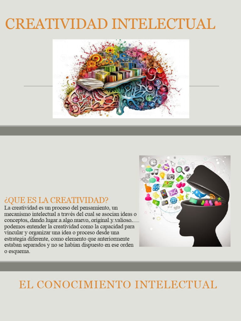 Creatividad Intelectual... | PDF | Pensamiento | Conocimiento