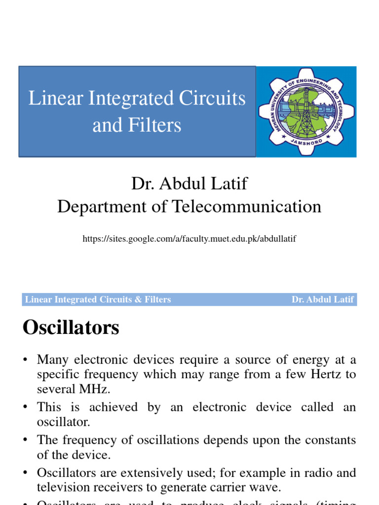 Oscillators Pdf Electronic Oscillator Amplifier