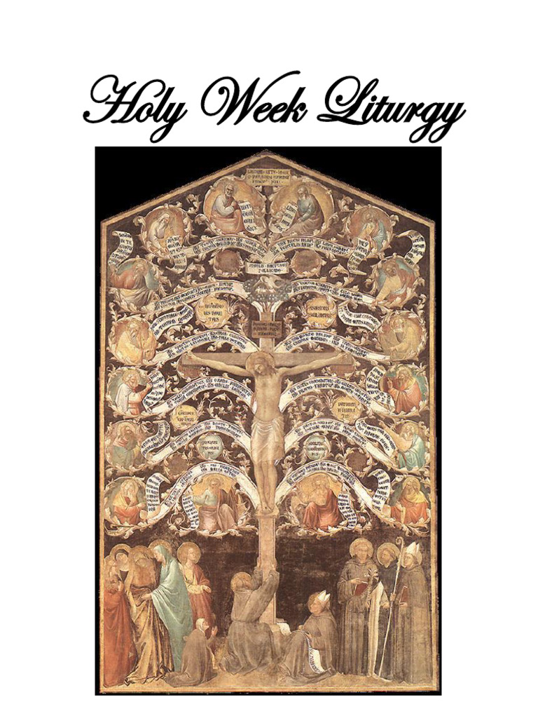 Holy Week Liturgy | PDF | Eucharist | Mass (Liturgy)