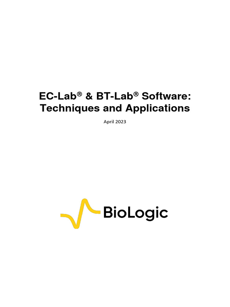 POTENCIOSTATO Manual EC-Lab Software Techniques and Applications | PDF ...