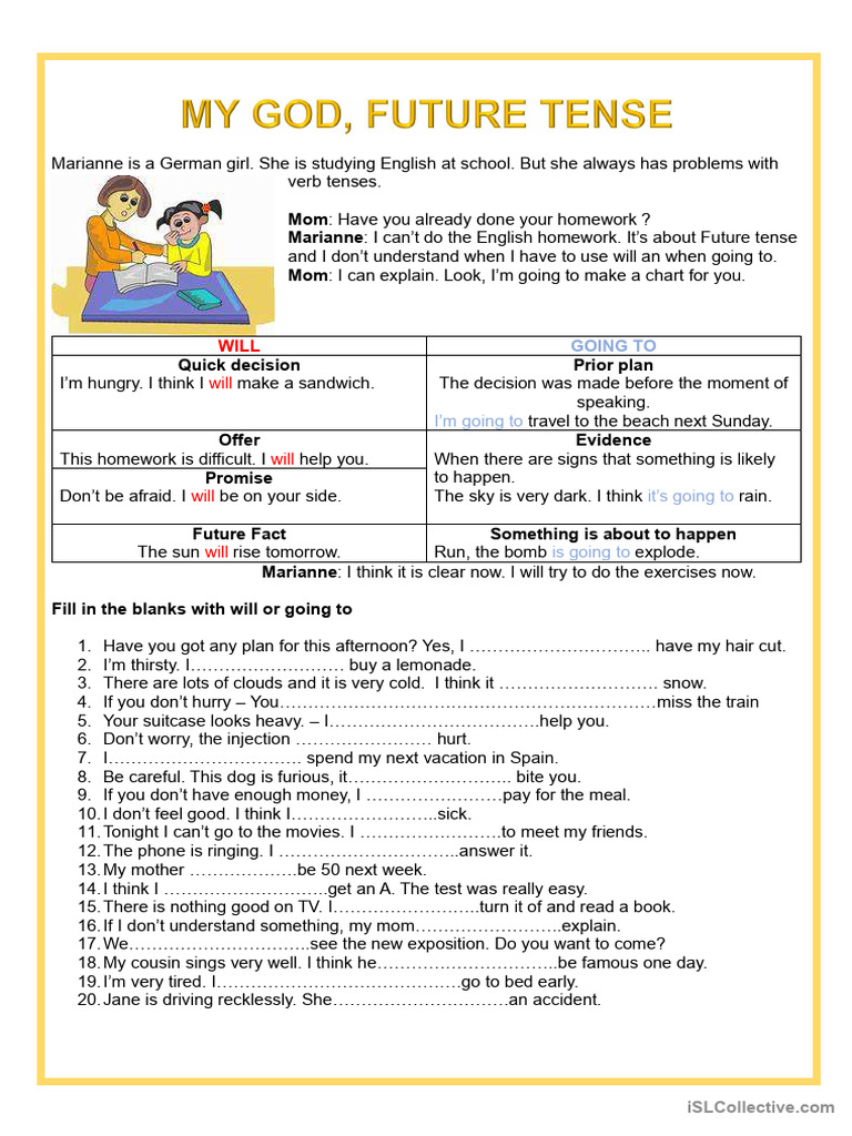 Assignment Future Tenses | PDF
