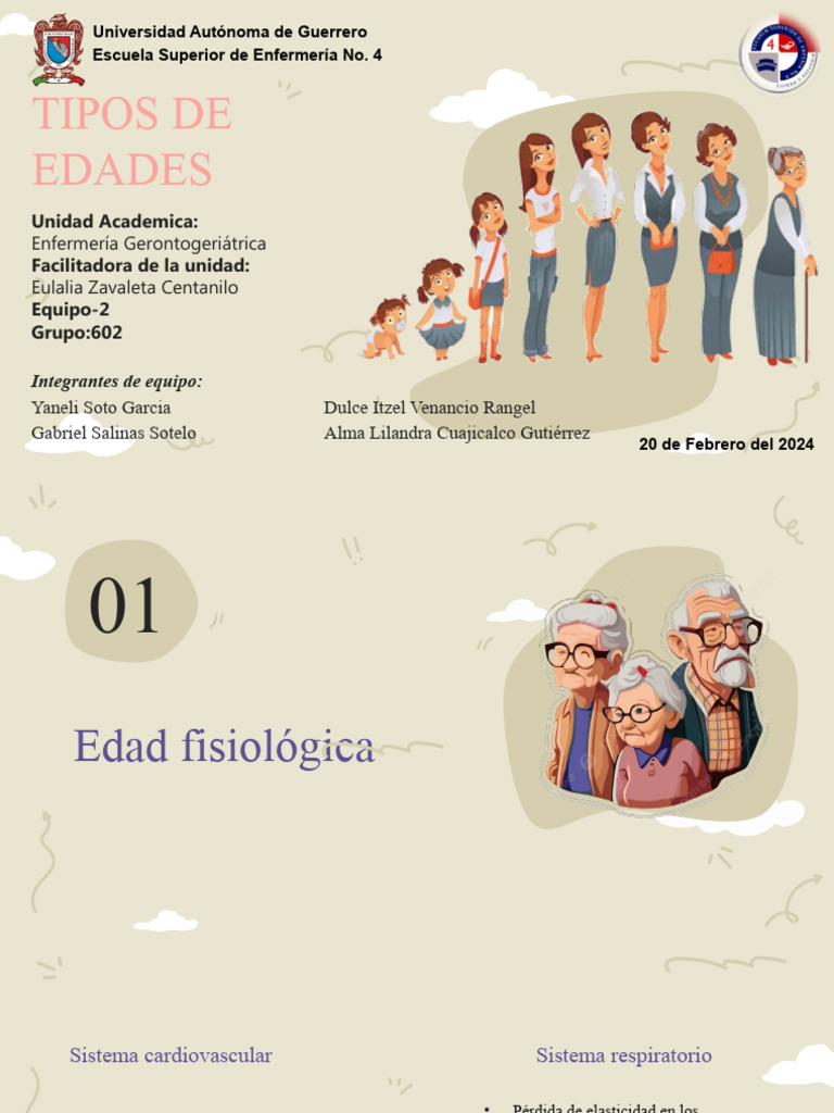 Tipos de Edades en Gerontogeriatría | PDF | Hueso | Osteoporosis