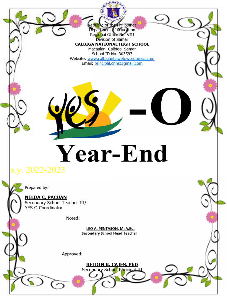 Year - End Yes-O Accomplishment Report 2023 | PDF | Waste Management ...