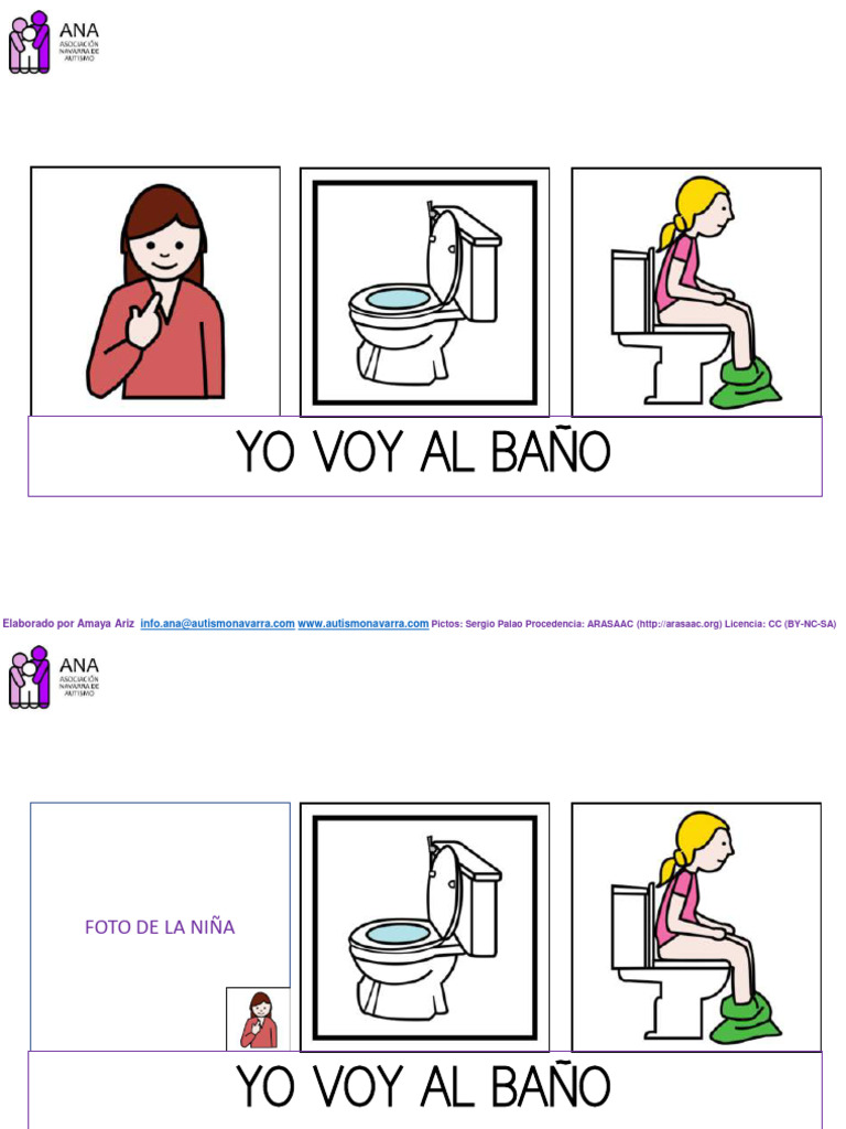 Yo voy al baño: guía visual | PDF