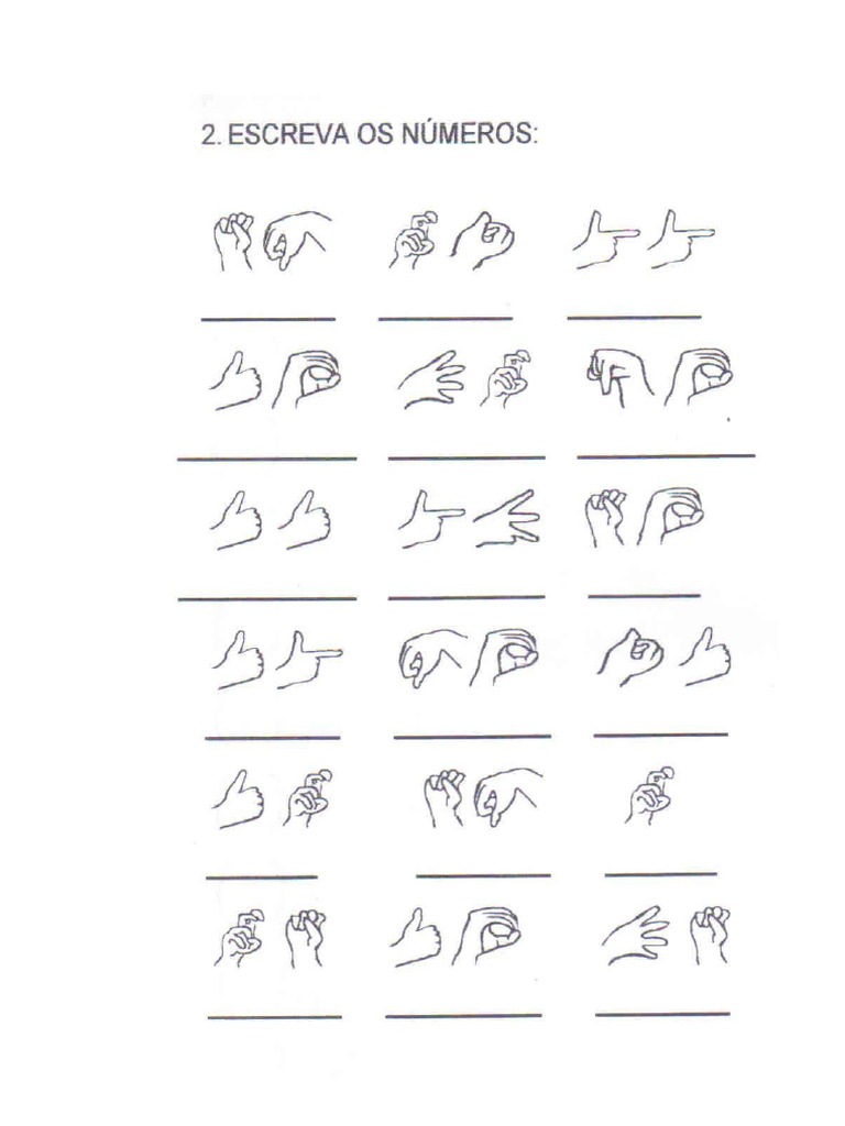 Números Libras | PDF