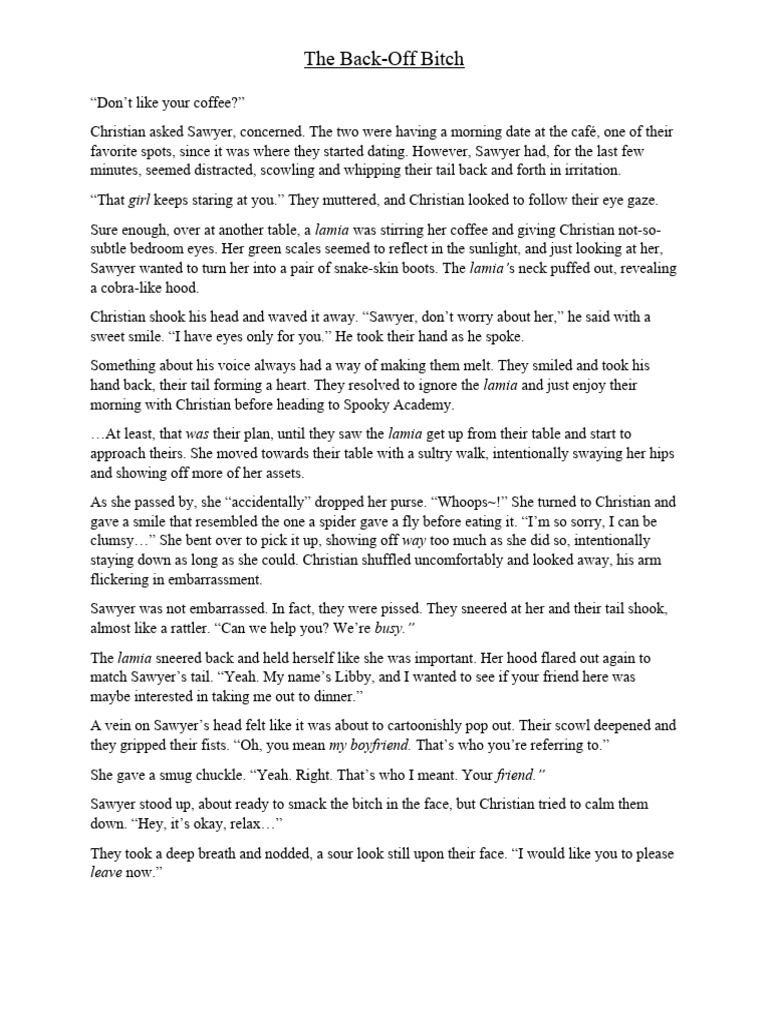 The Back-Off Bitch | PDF