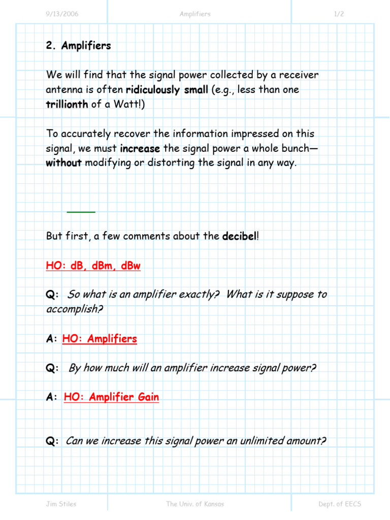 Amplifiers Package | PDF | Amplifier | Decibel
