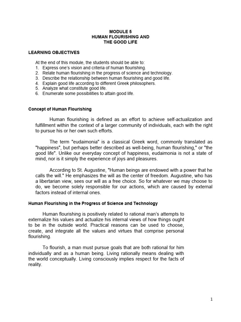 Module 5-STS | PDF | Happiness | Cognition