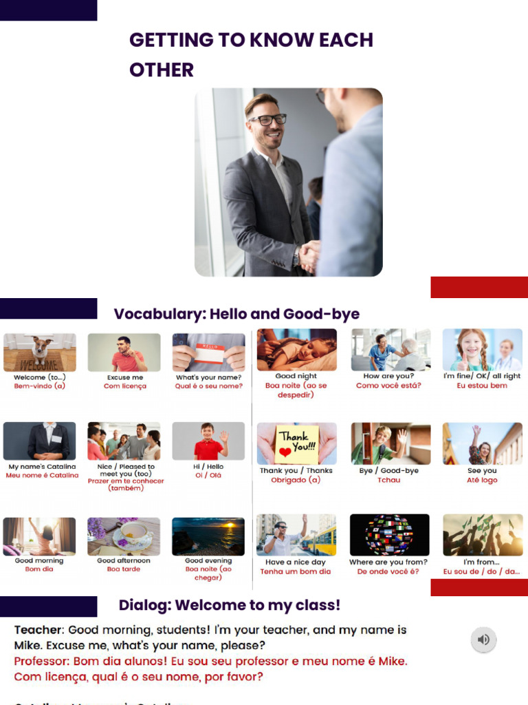 Getting To Know Each Other | PDF | Grammar | Syntax