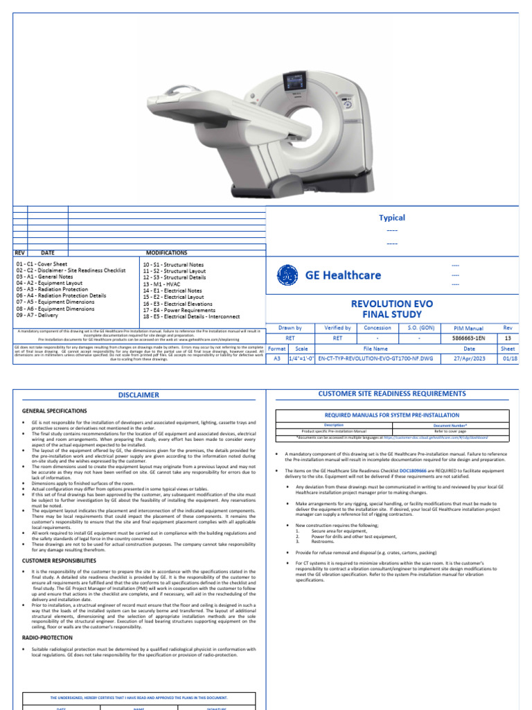 Gehc SP Rev Evo 1700t 6 98f | PDF | Specification (Technical Standard)
