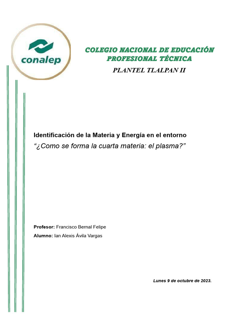 EL Plasma | PDF | Plasma (Física) | Ionización