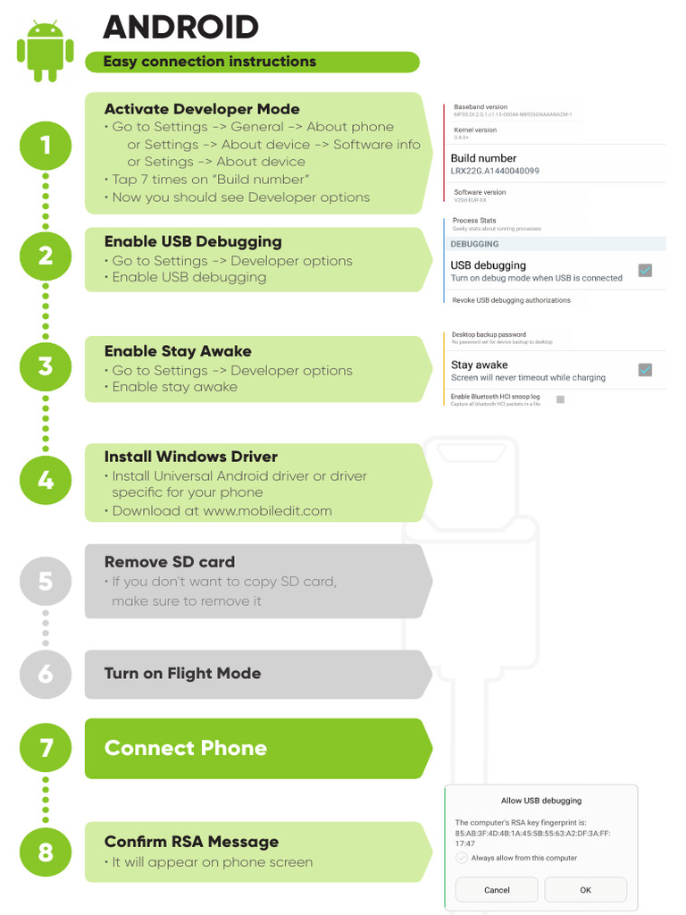 Connection Sheet A4 Europe | PDF | Bluetooth | Android (Operating System)