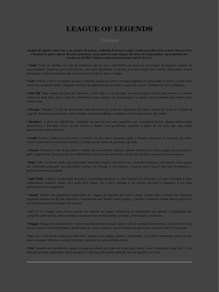 Guia - League of Legends | PDF